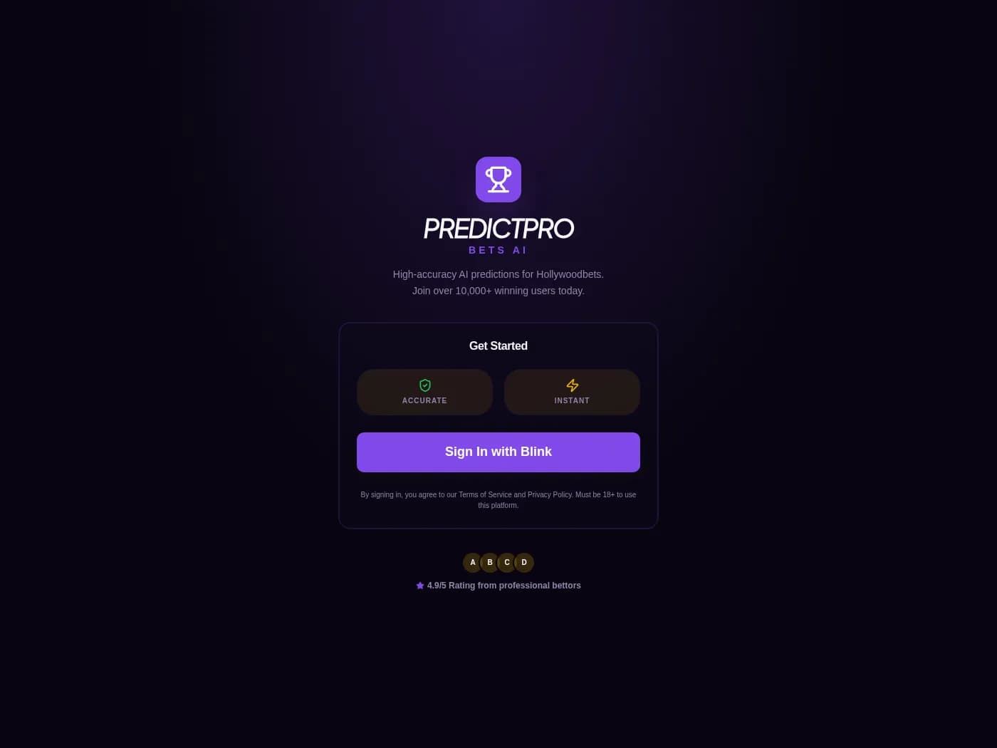 PredictPro Bets AI