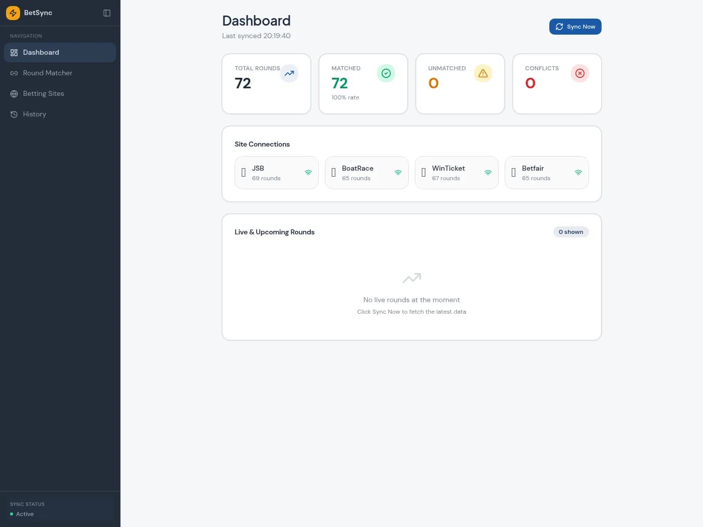 BetSync Matcher