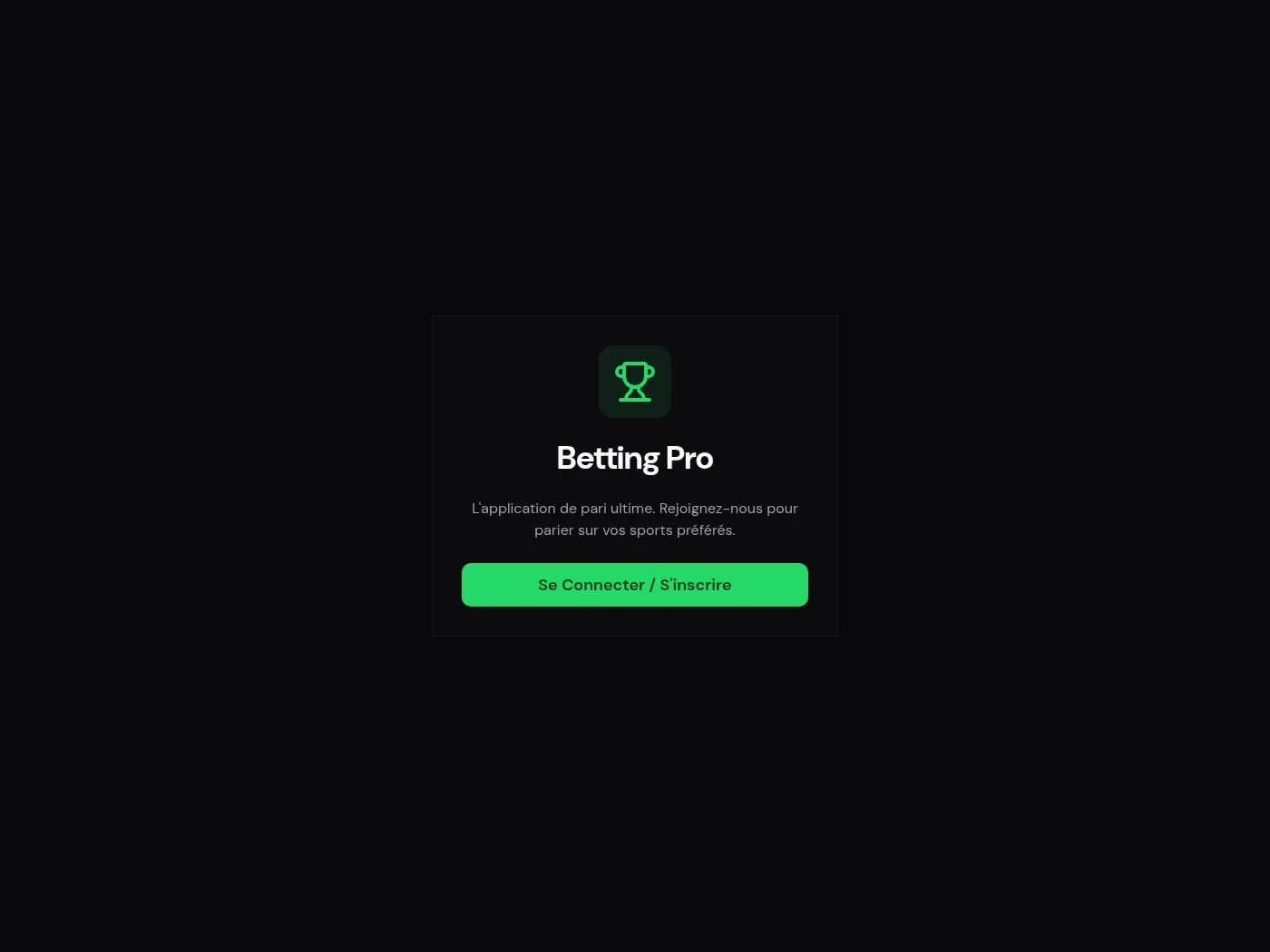Betting Pro App