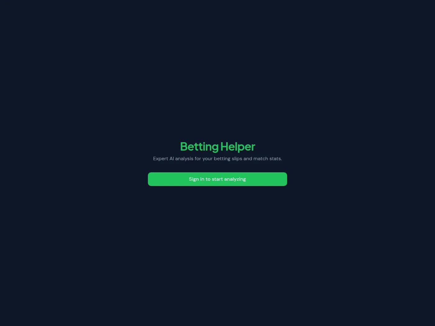 Betting Helper
