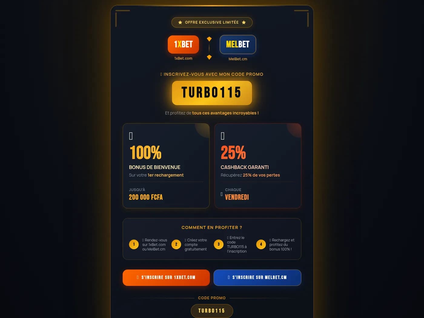 Promo Betting Flyer