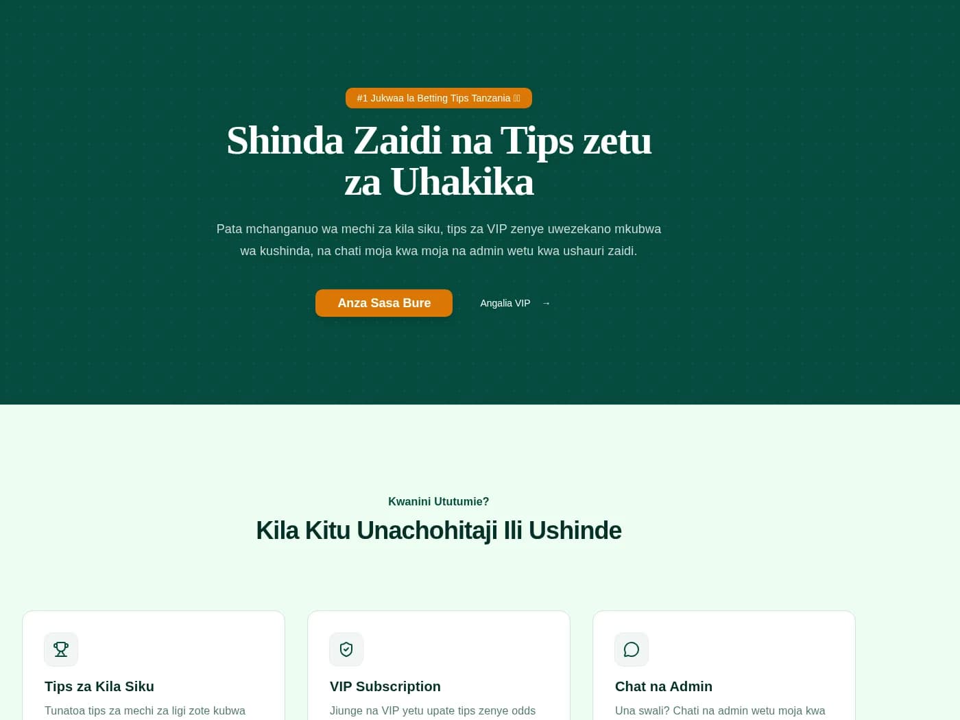 Betting Tips Kiswahili
