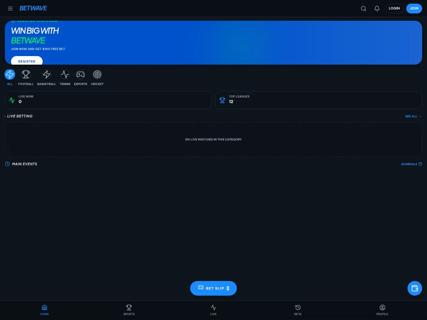 BetWave Sportsbook Clone