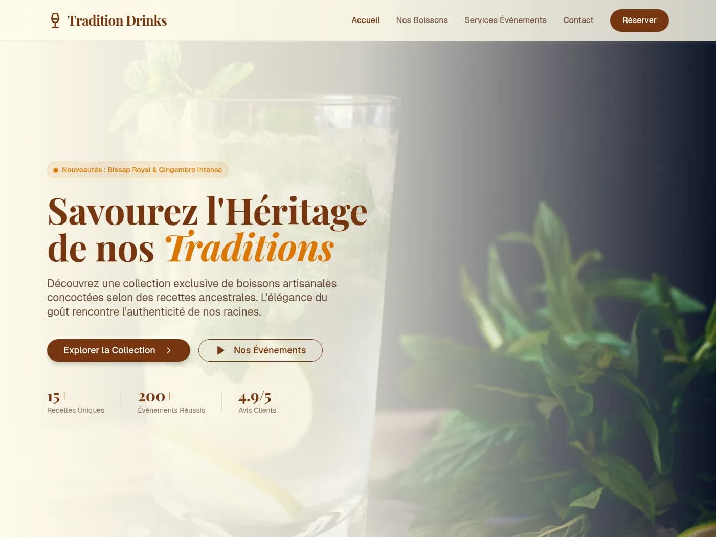 Tradition Drinks Vitrine