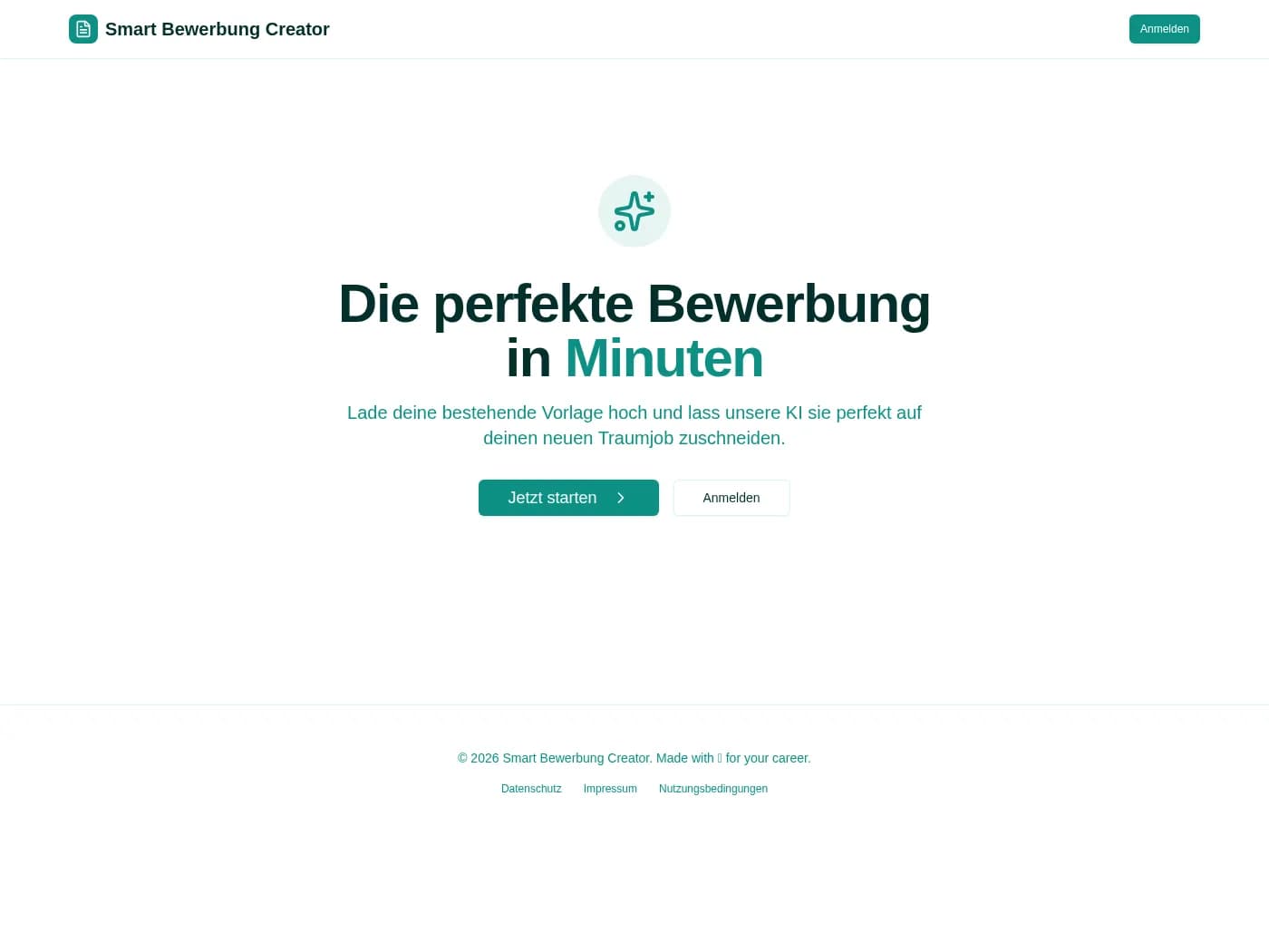 Smart Bewerbung Creator