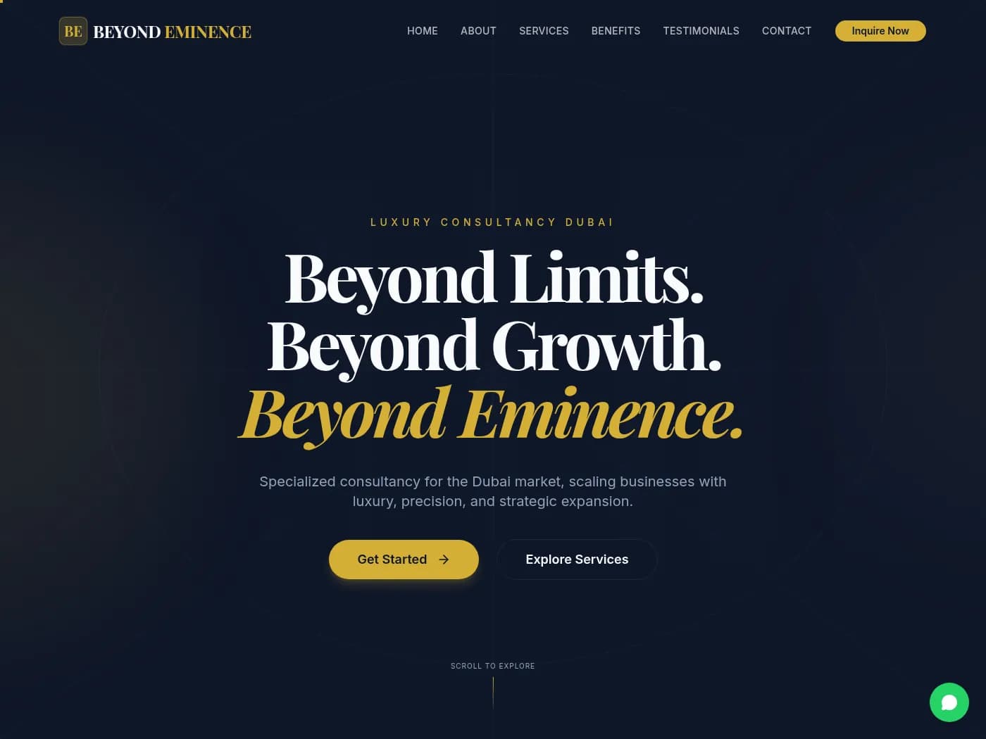 Beyond Eminence Corporate Site