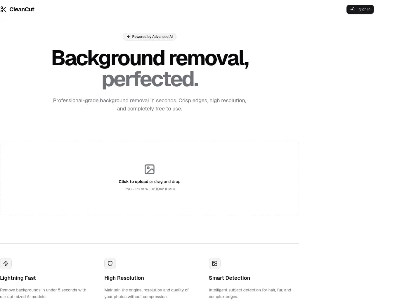 CleanCut Image Tool