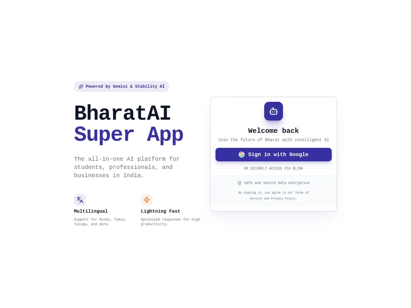 BharatAI Super App