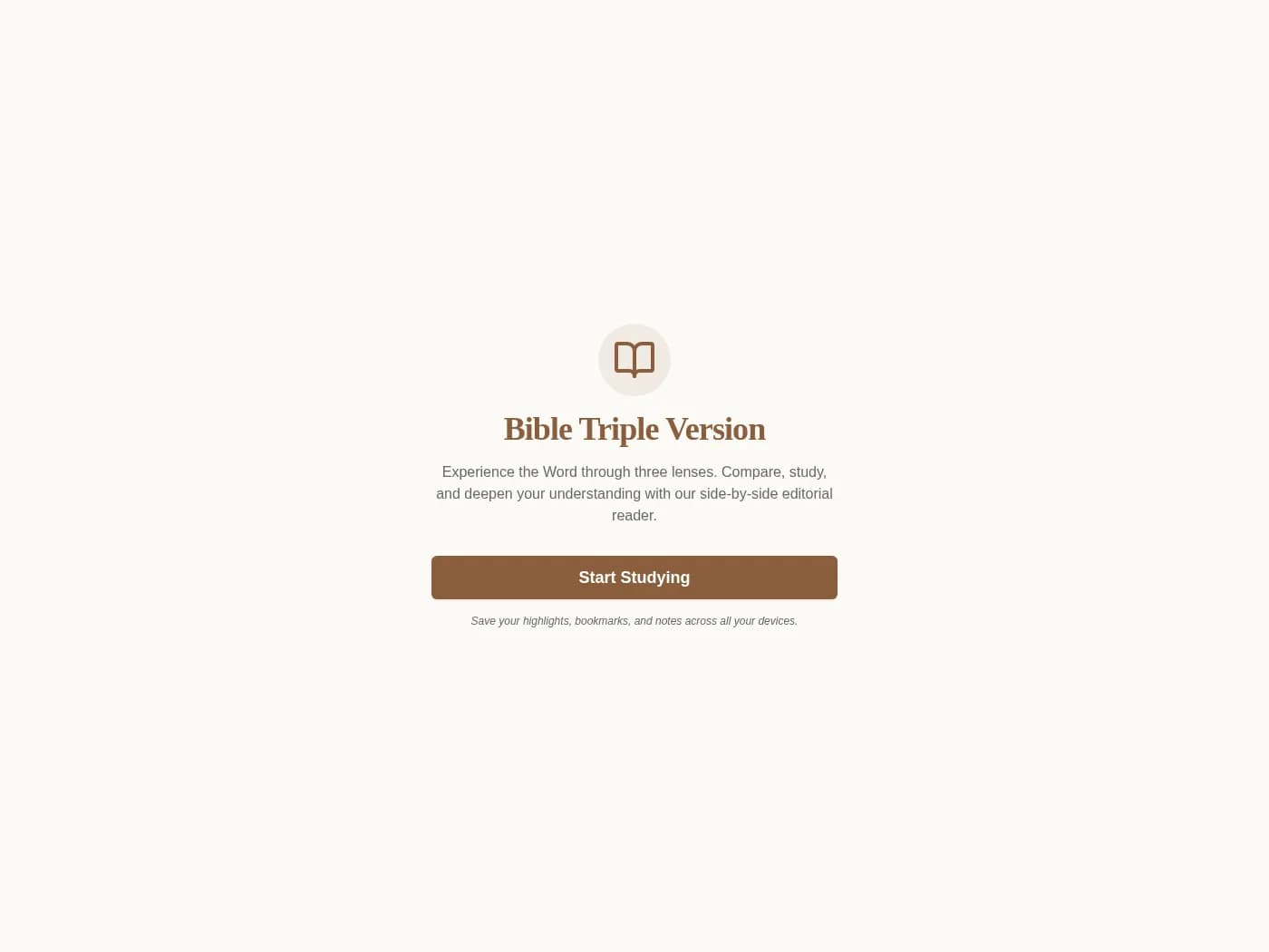 Bible Triple Version