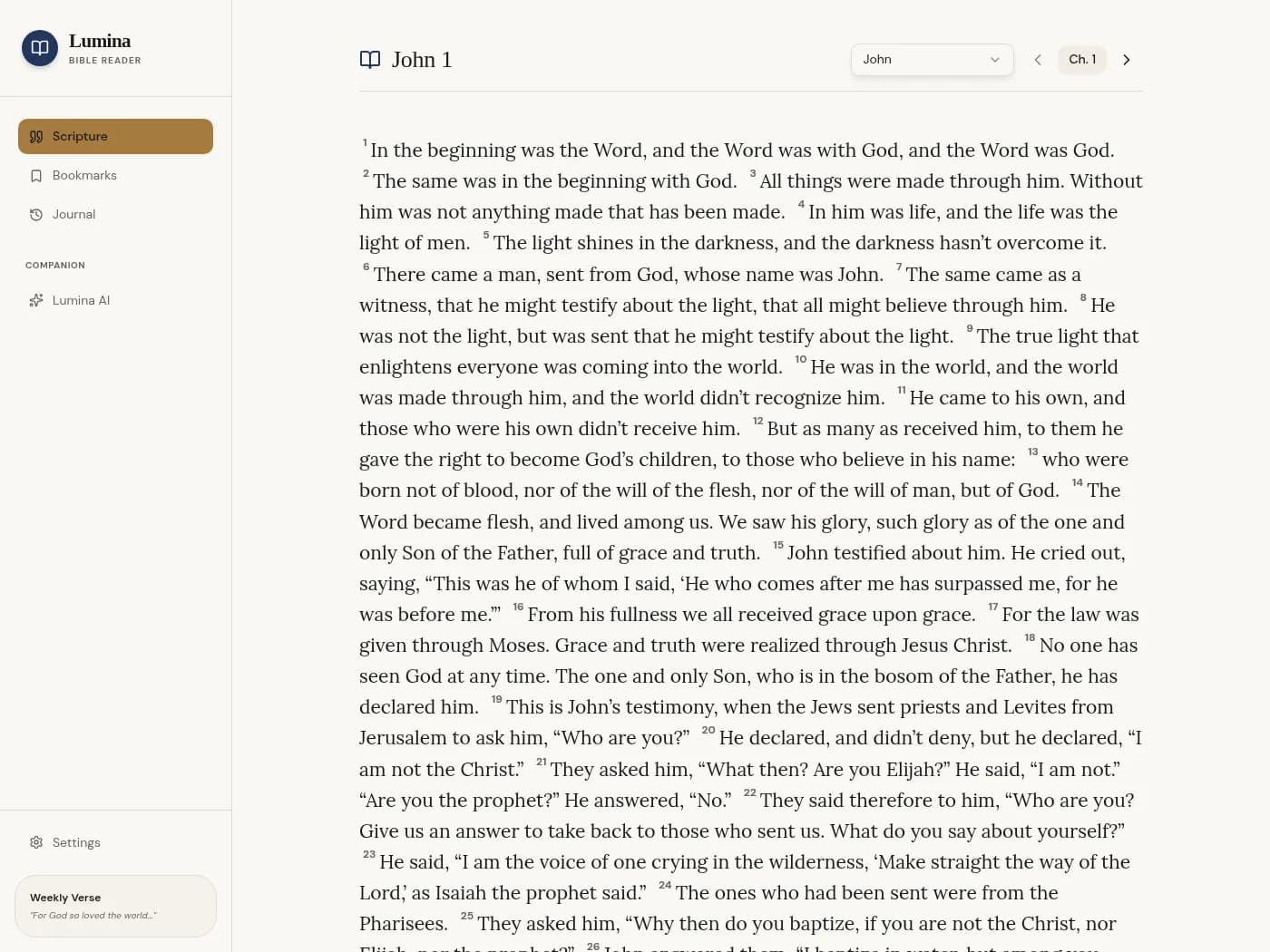BibleVerse AI Reader
