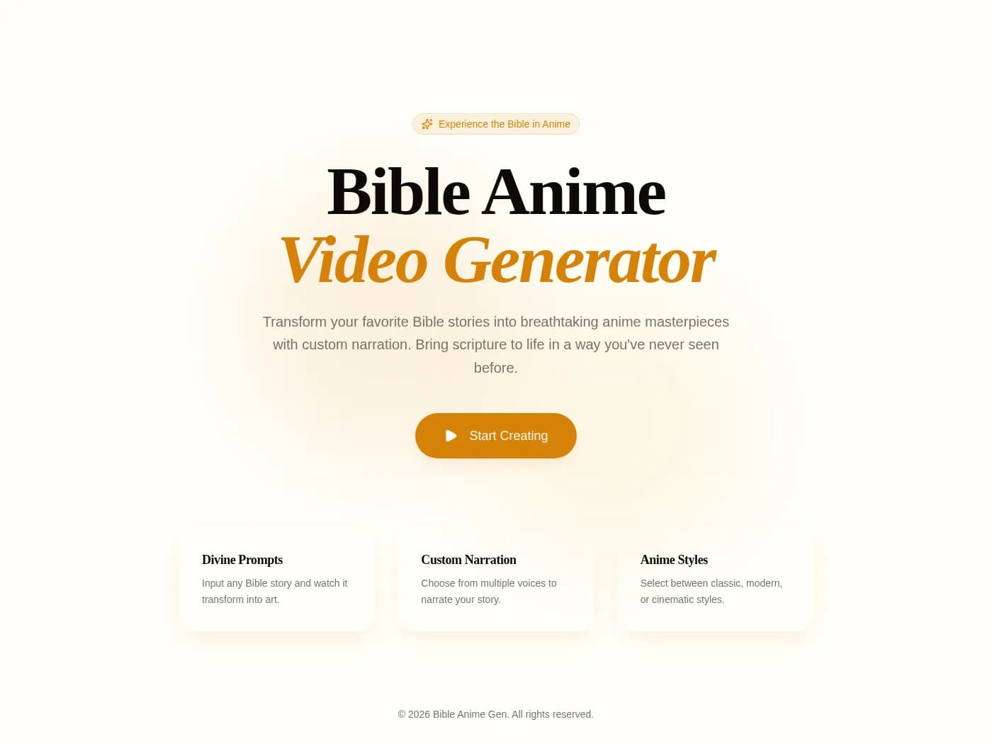 Bible Anime Video Generator