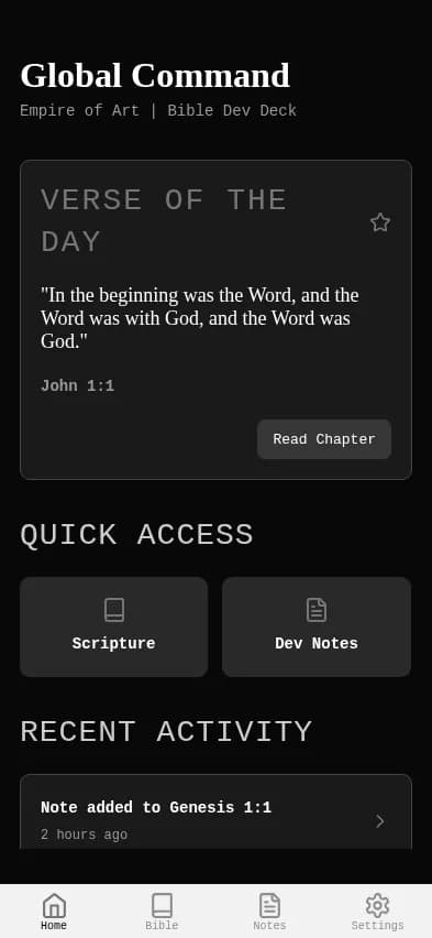 Bible Dev Notes App
