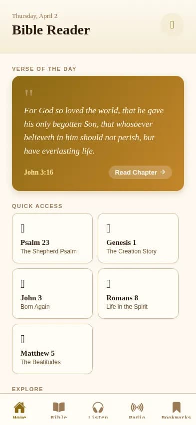 Bible Radio Reader