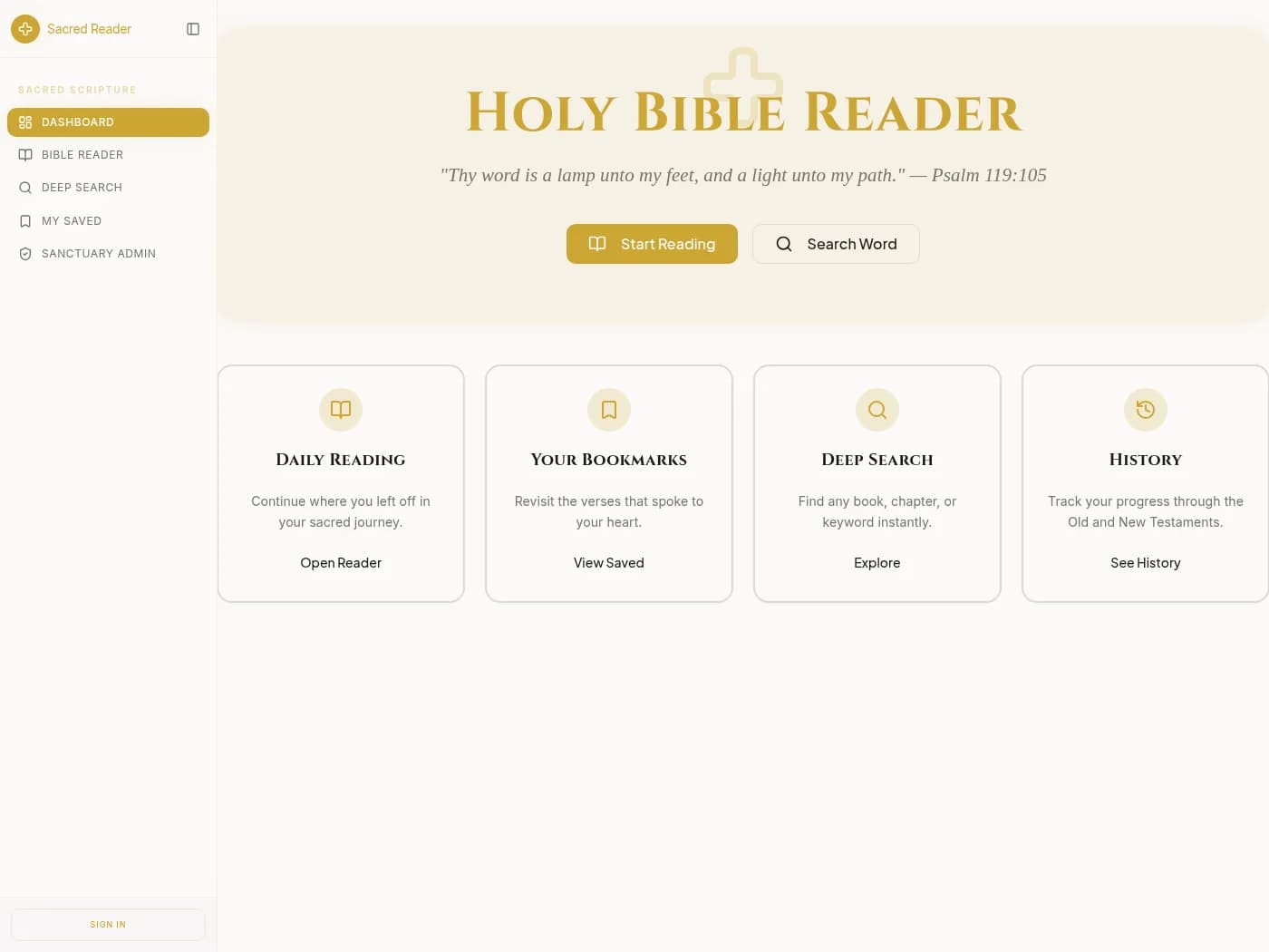 Holy Bible Reader