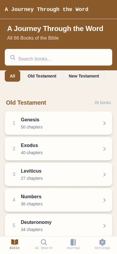 A Journey Through the Word