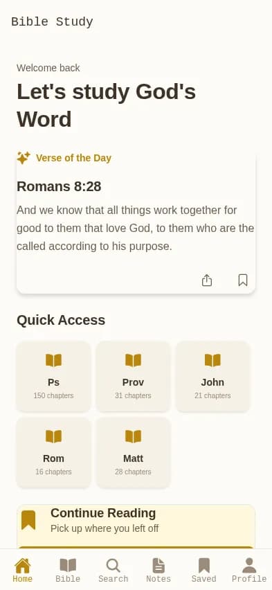 Bible Study App