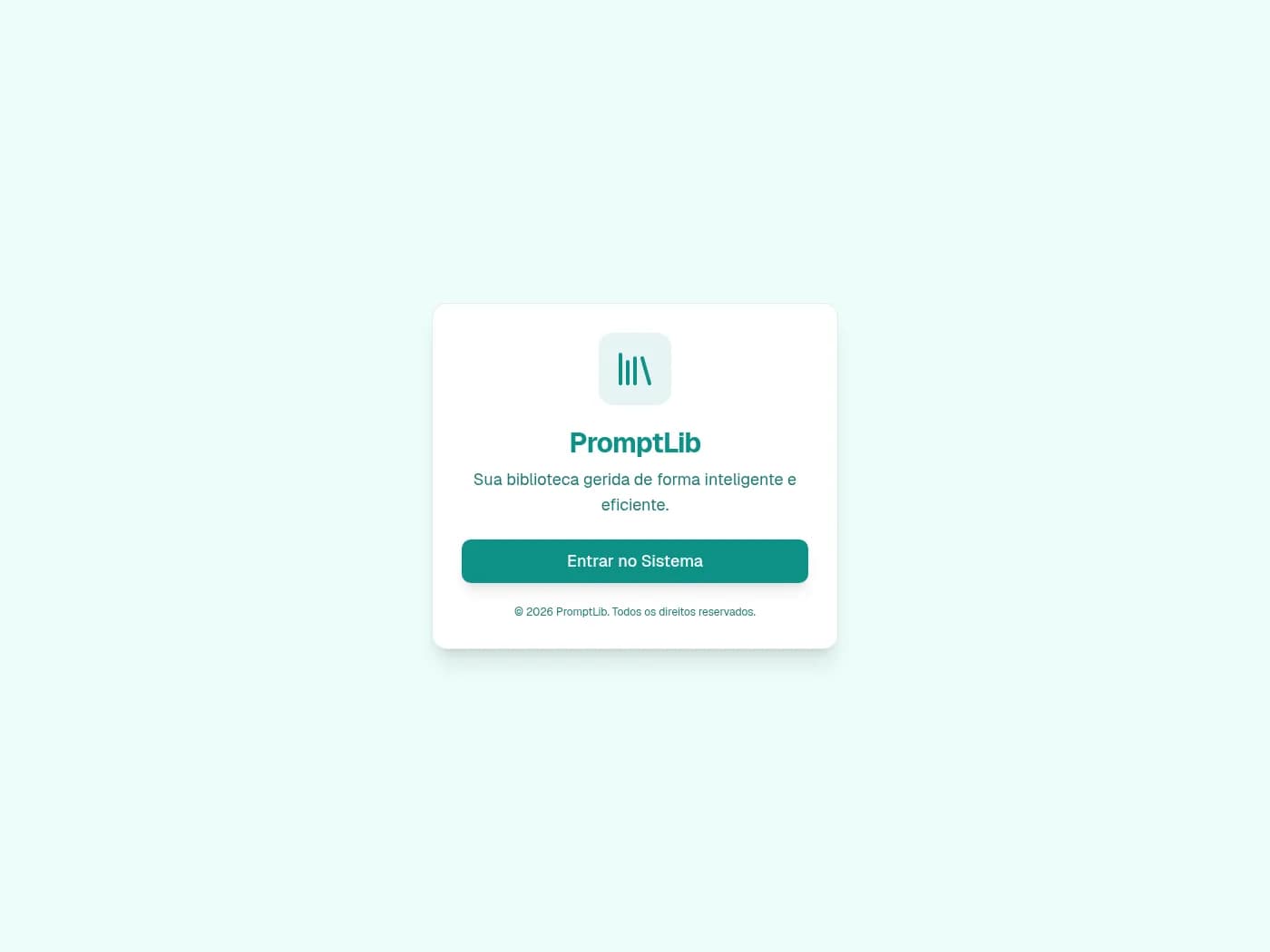 PromptLib Gestão Biblioteca