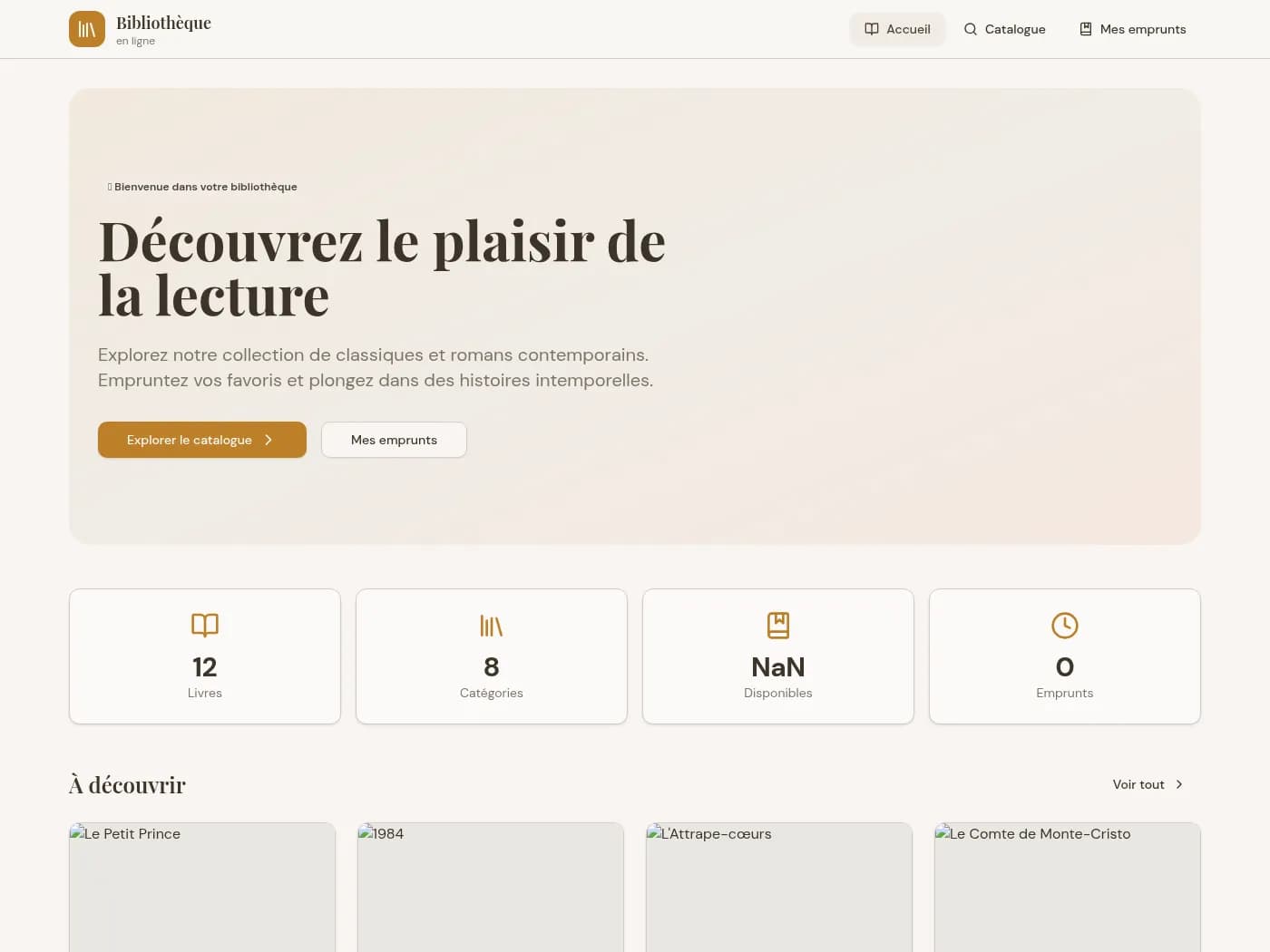 Bibliothèque en Ligne