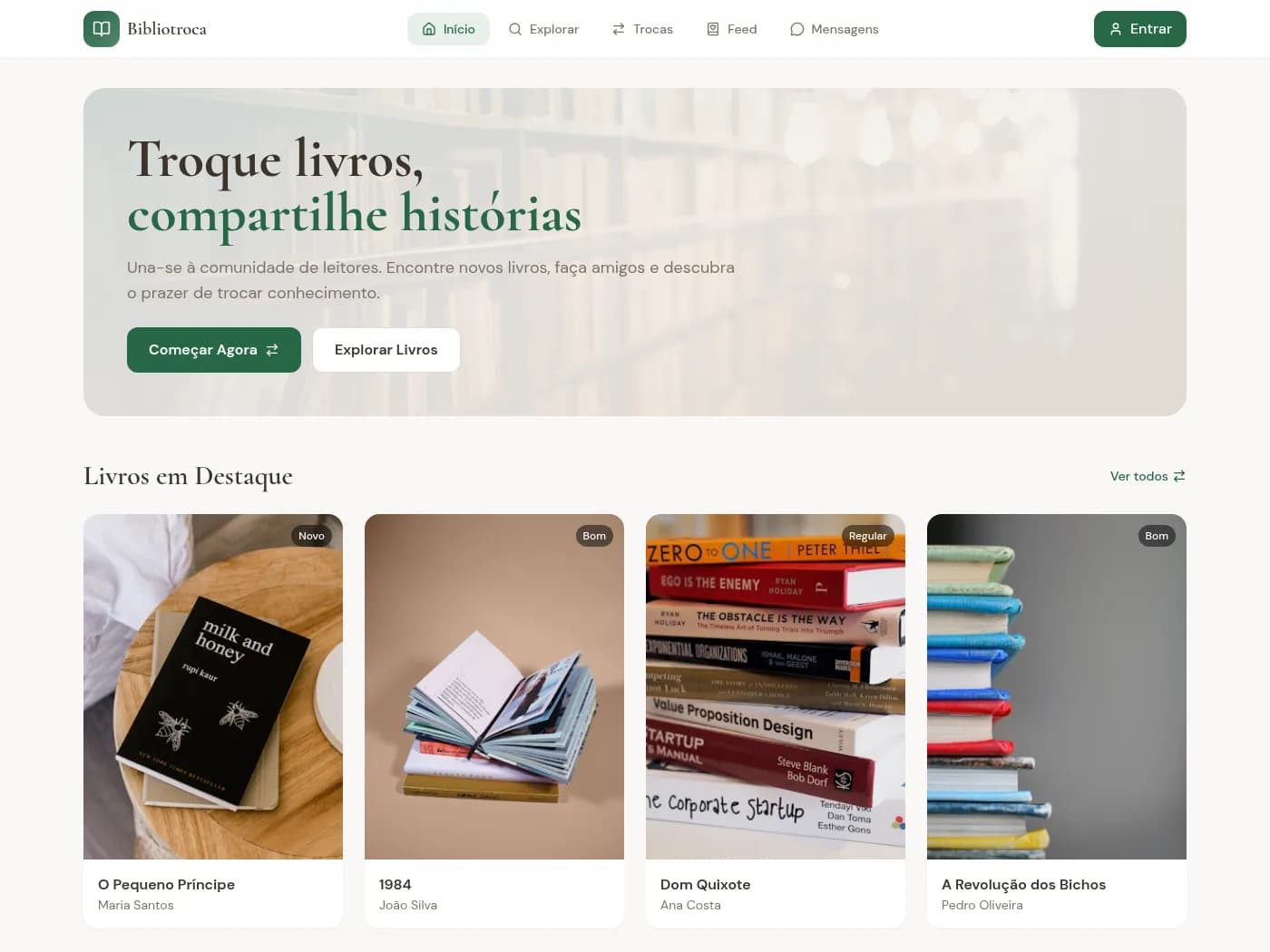 Bibliotroca Social Platform