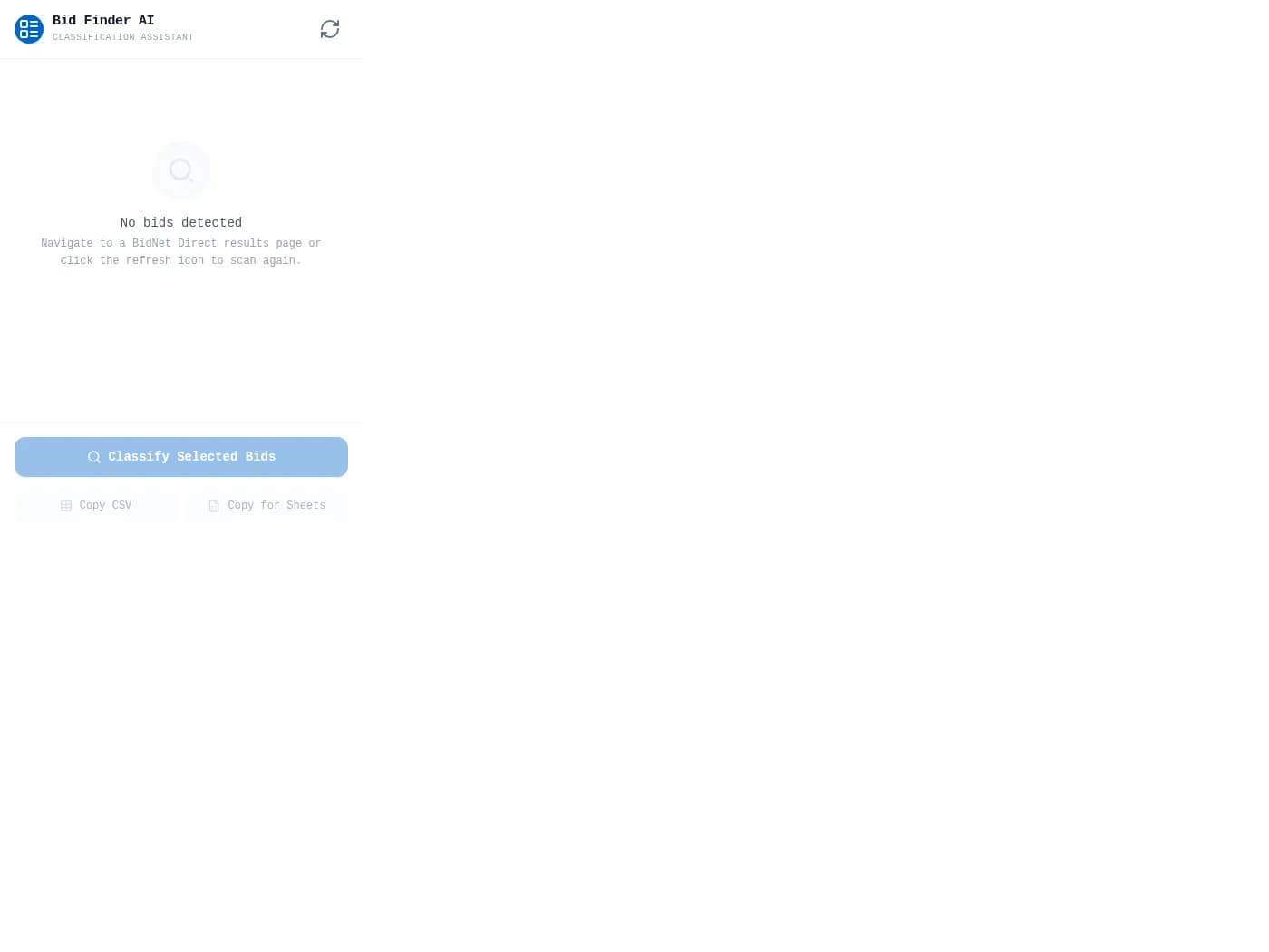 Bid Finder AI Extension