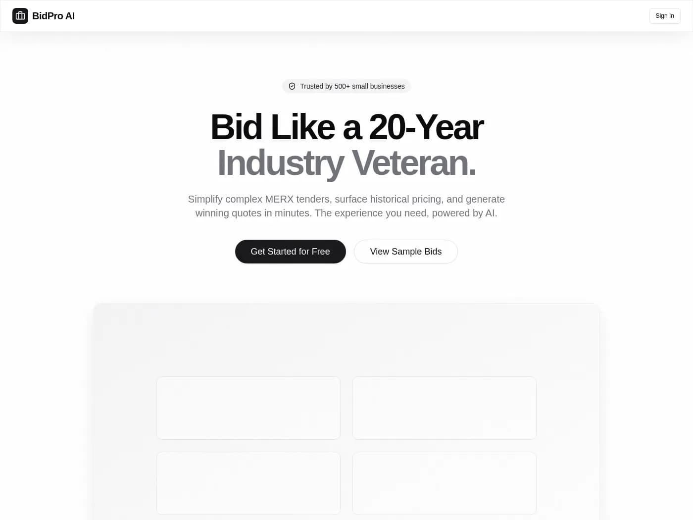 Bid Pro AI Assistant