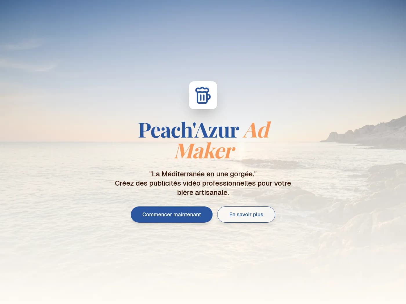 Bière Ad Video Maker
