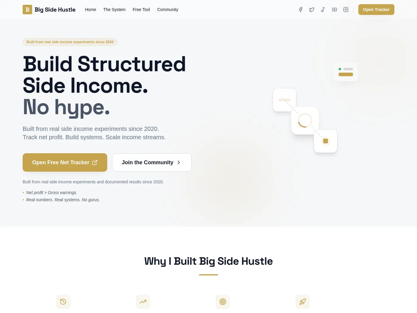 Big Side Hustle Landing
