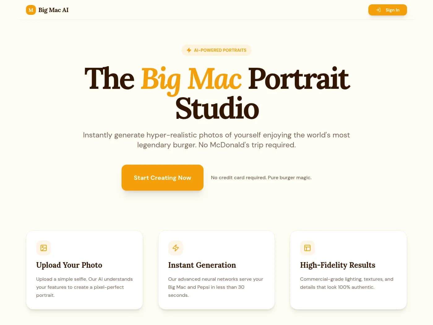 Big Mac AI Portraits