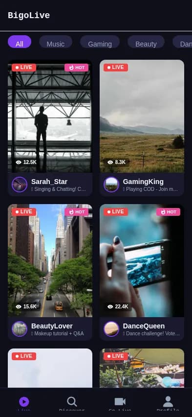 BigoLive Clone App