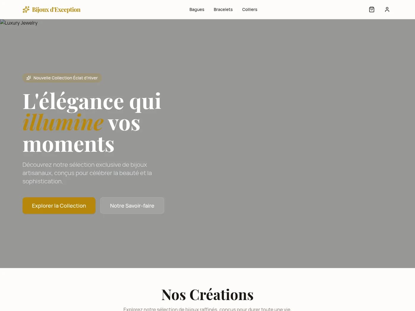 Bijoutier Boutique Site