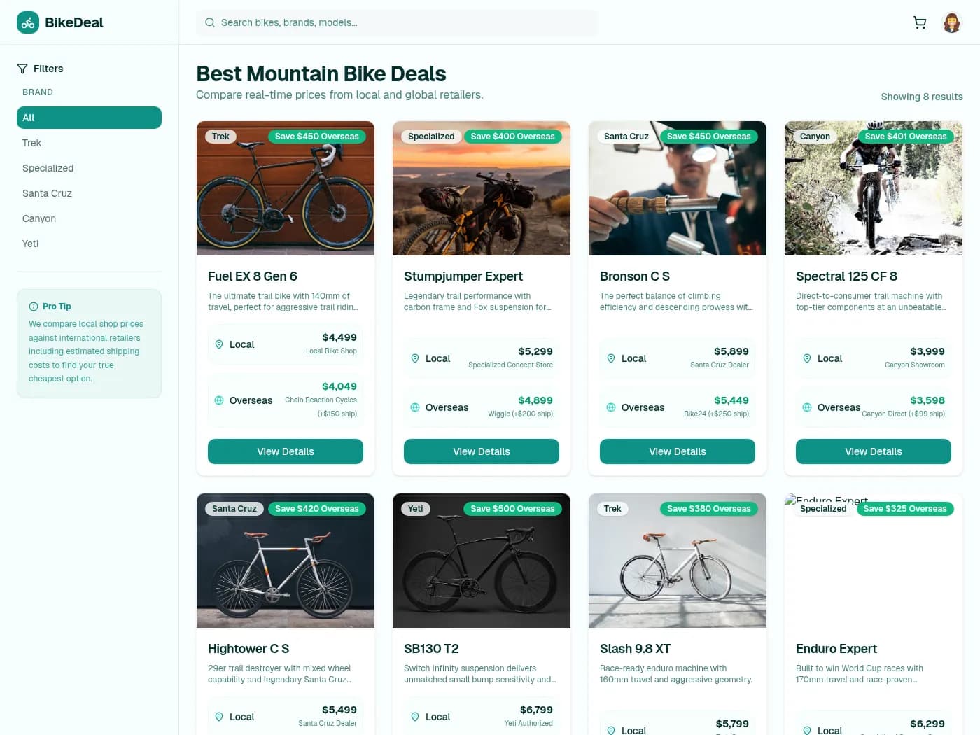 BikeDeal Finder