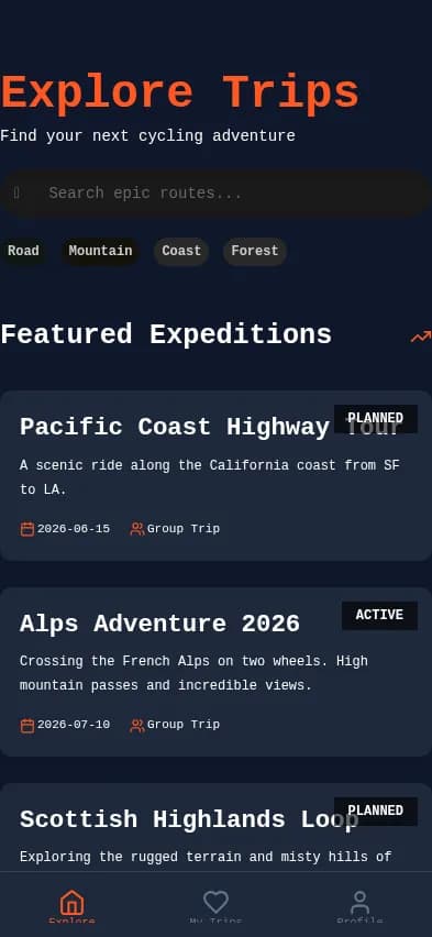 Bike Trip Planner