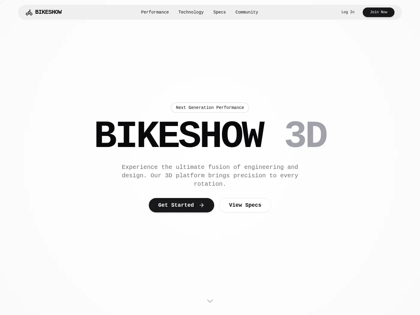 BikeShow 3D SaaS Site