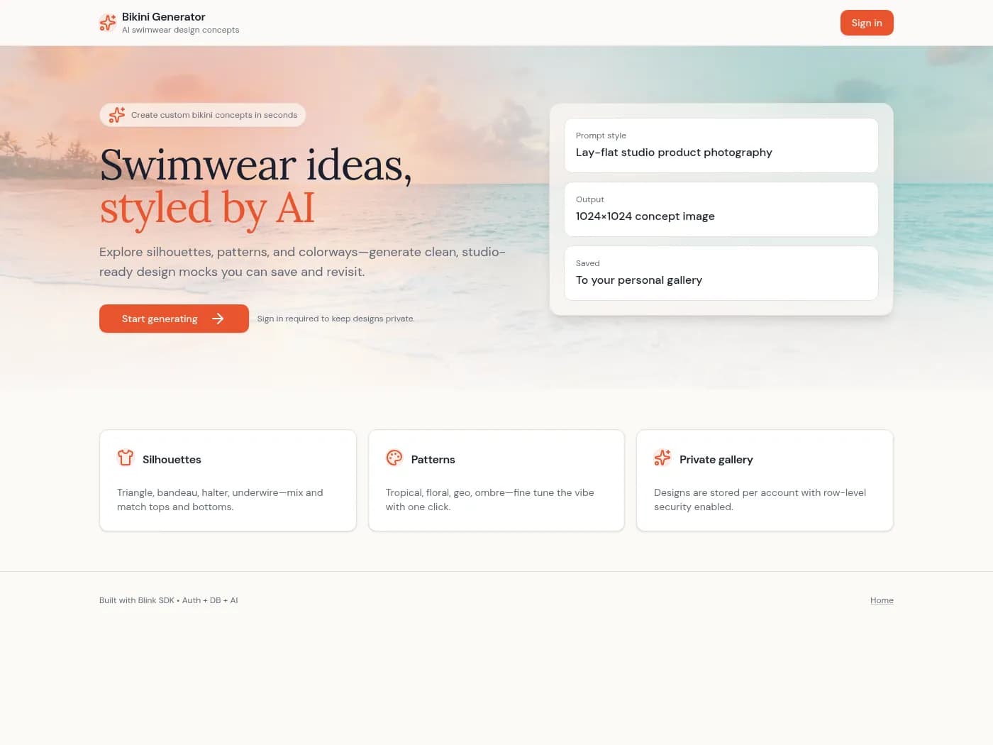 Bikini Generator App