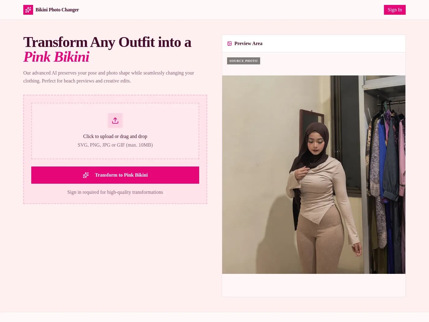 Bikini Photo Changer