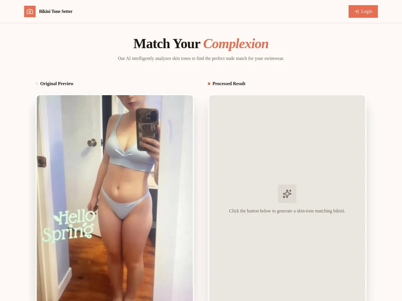 Bikini Skin Tone Setter