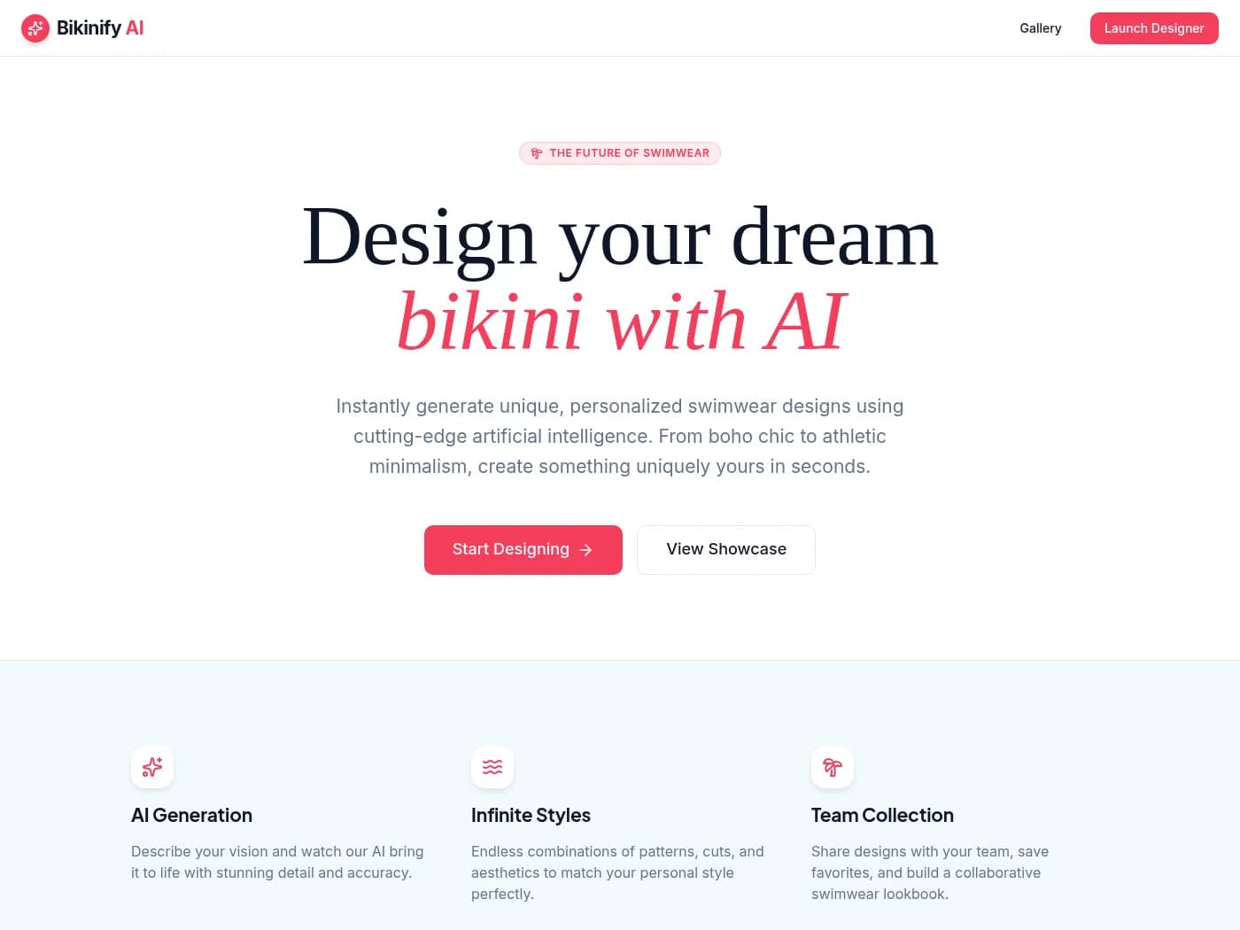 Bikinify AI Designer