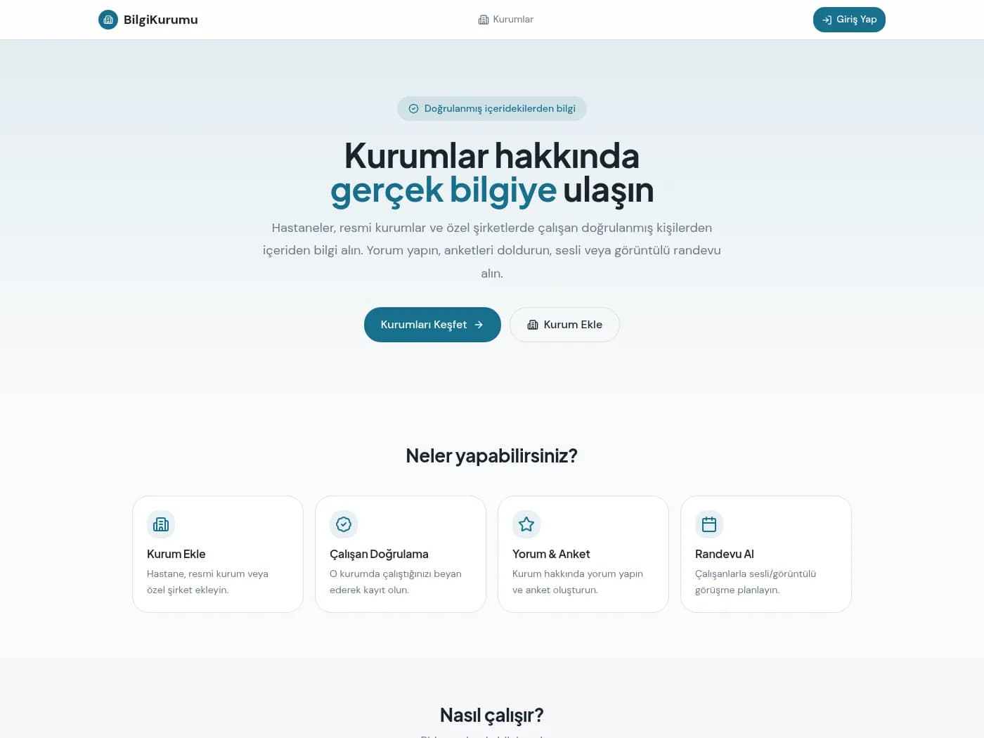 BilgiKurumu Connect