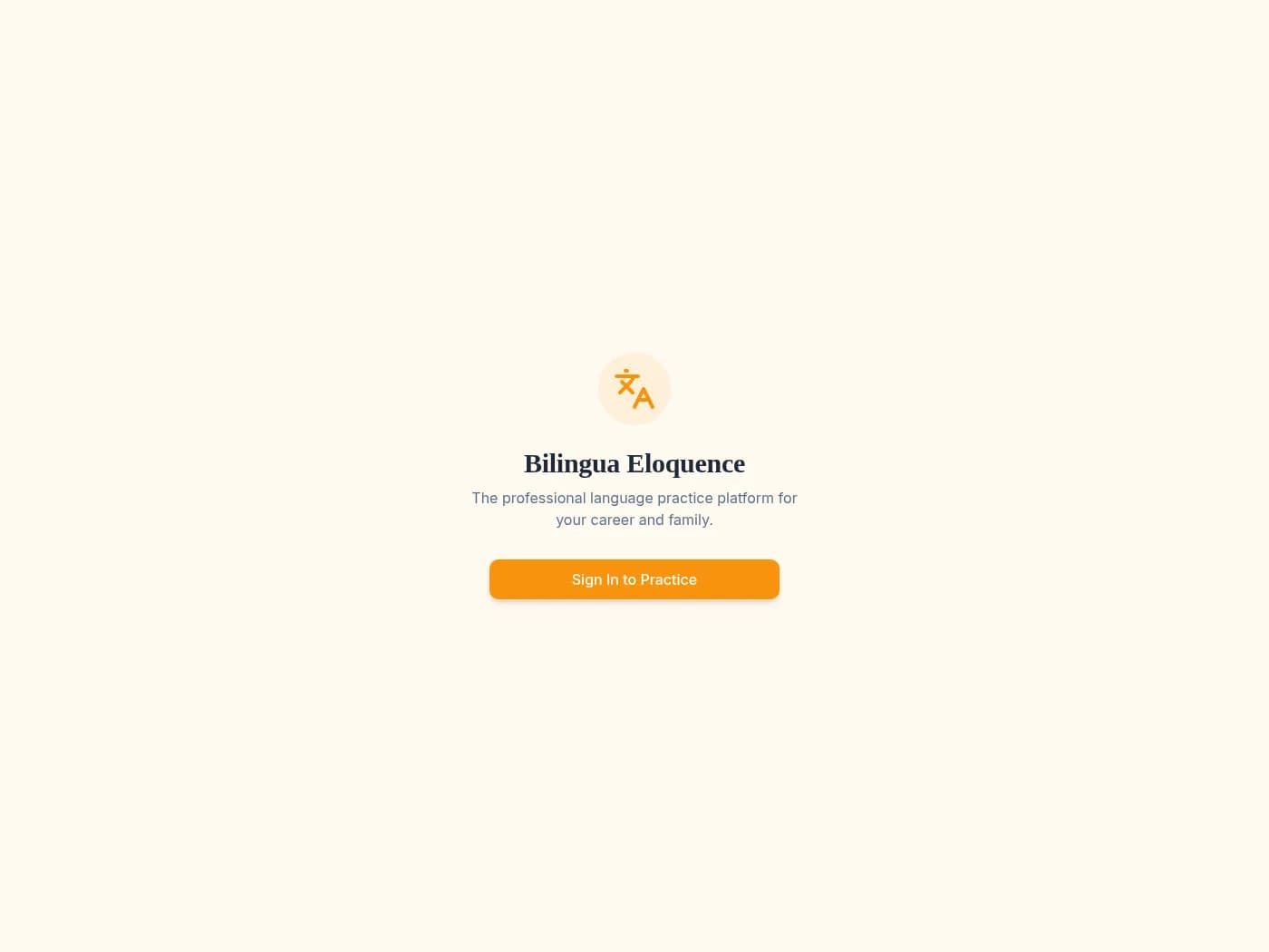 Bilingua Eloquence Practice App