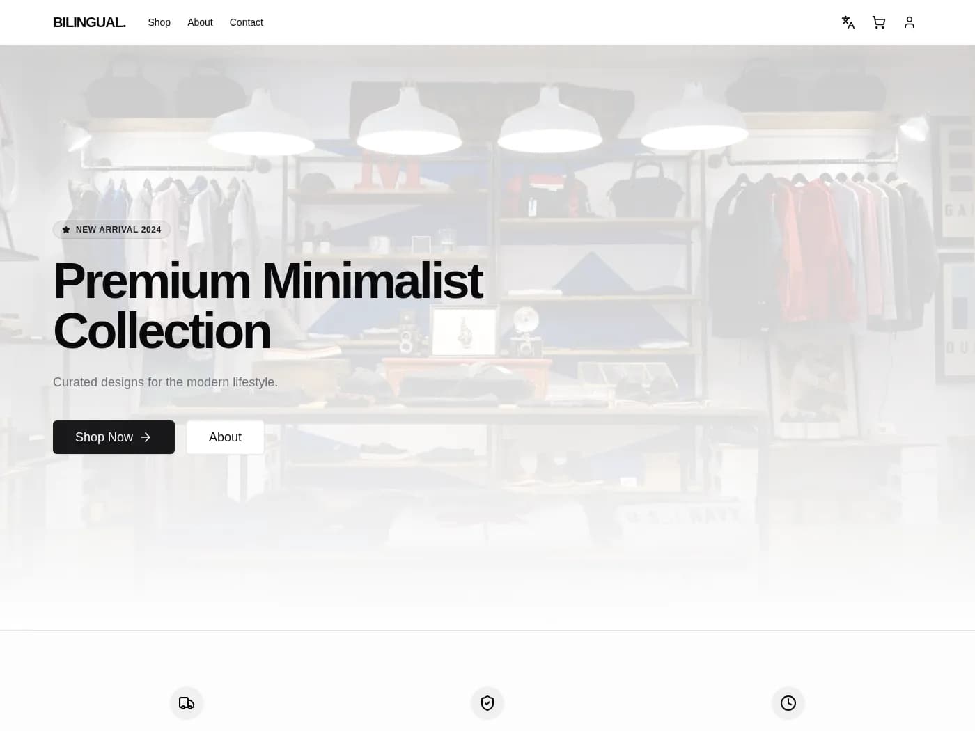 Bilingual Ecom Store