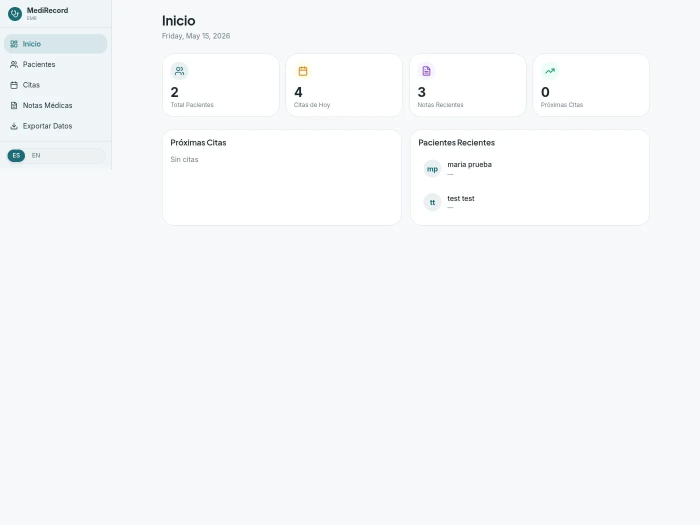 Bilingual EMR Mobile App