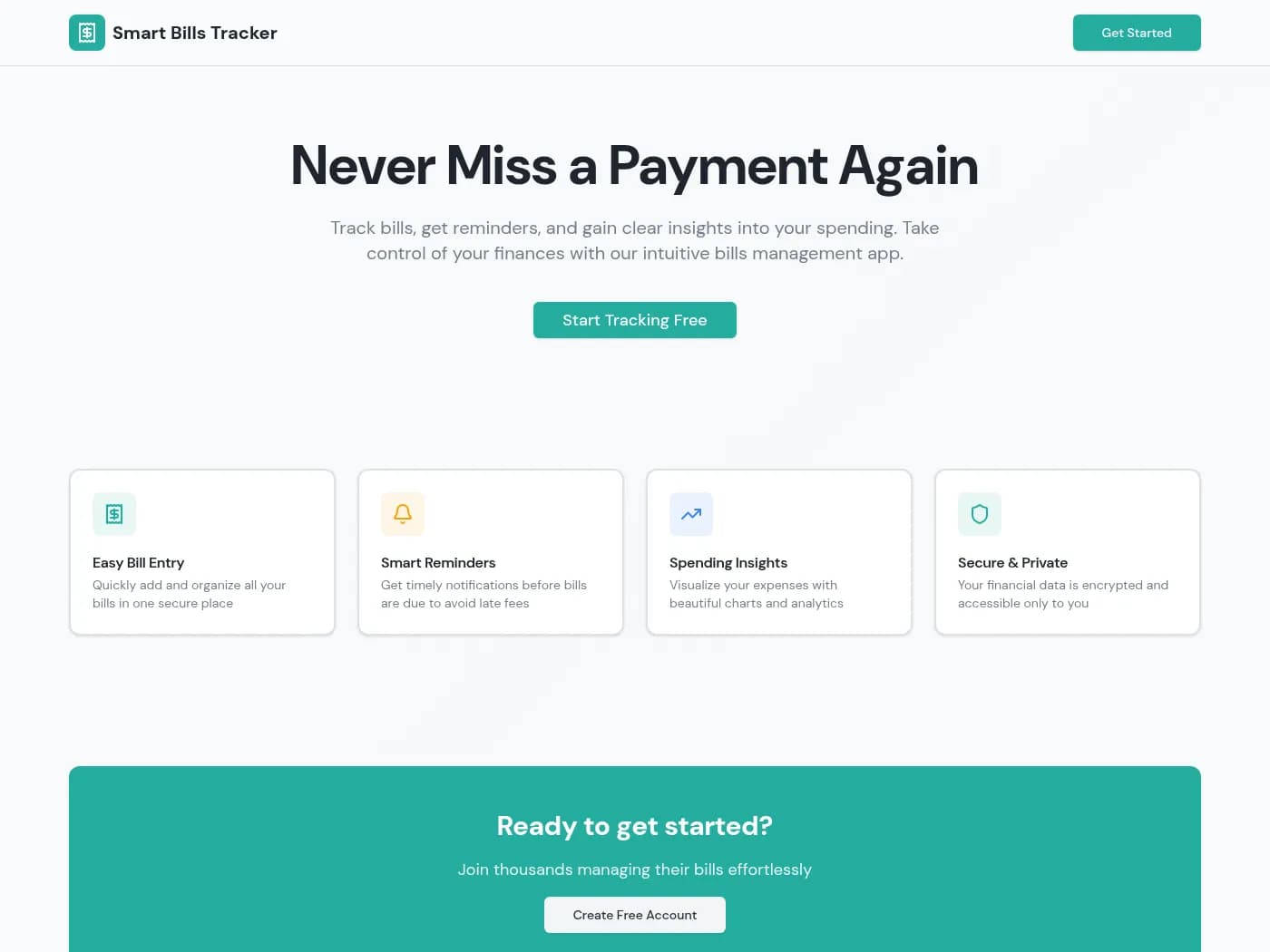 Smart Bills Tracker