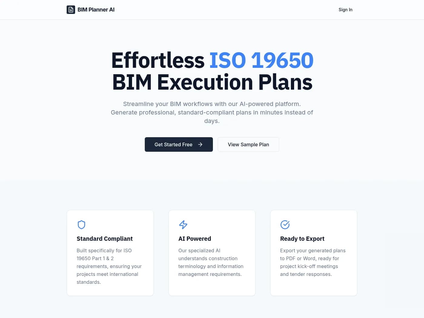 BIM AI Planner