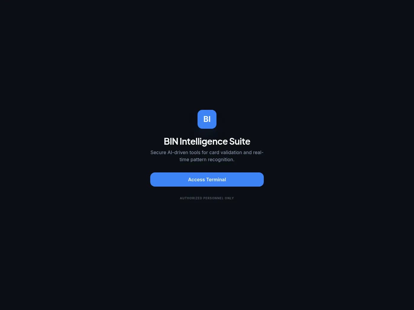 BIN Intelligence Suite