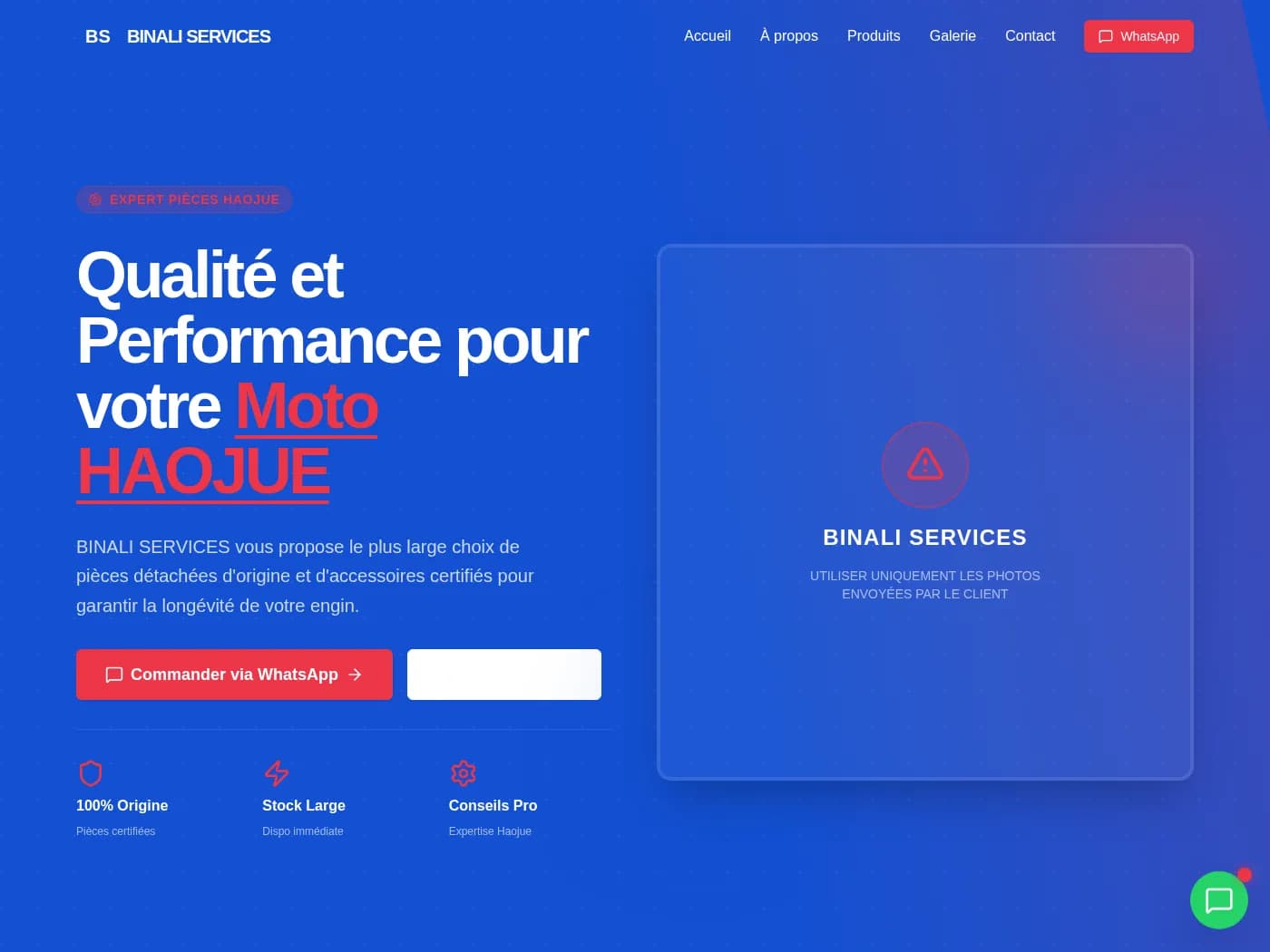 Binali Moto Parts Site