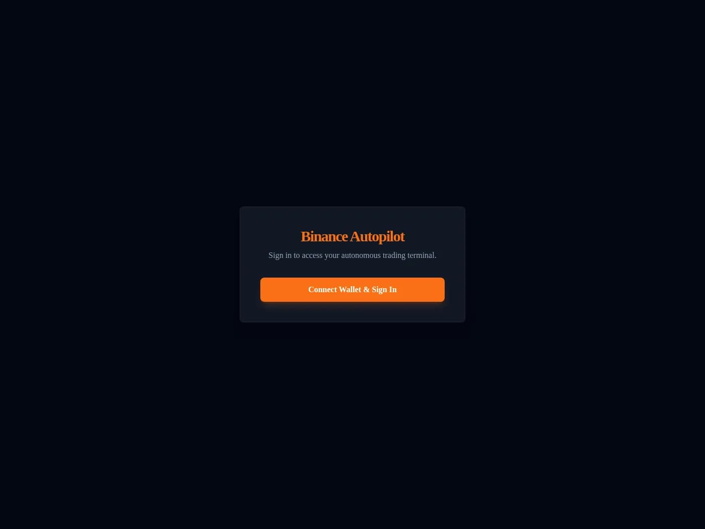 Binance Futures Autopilot