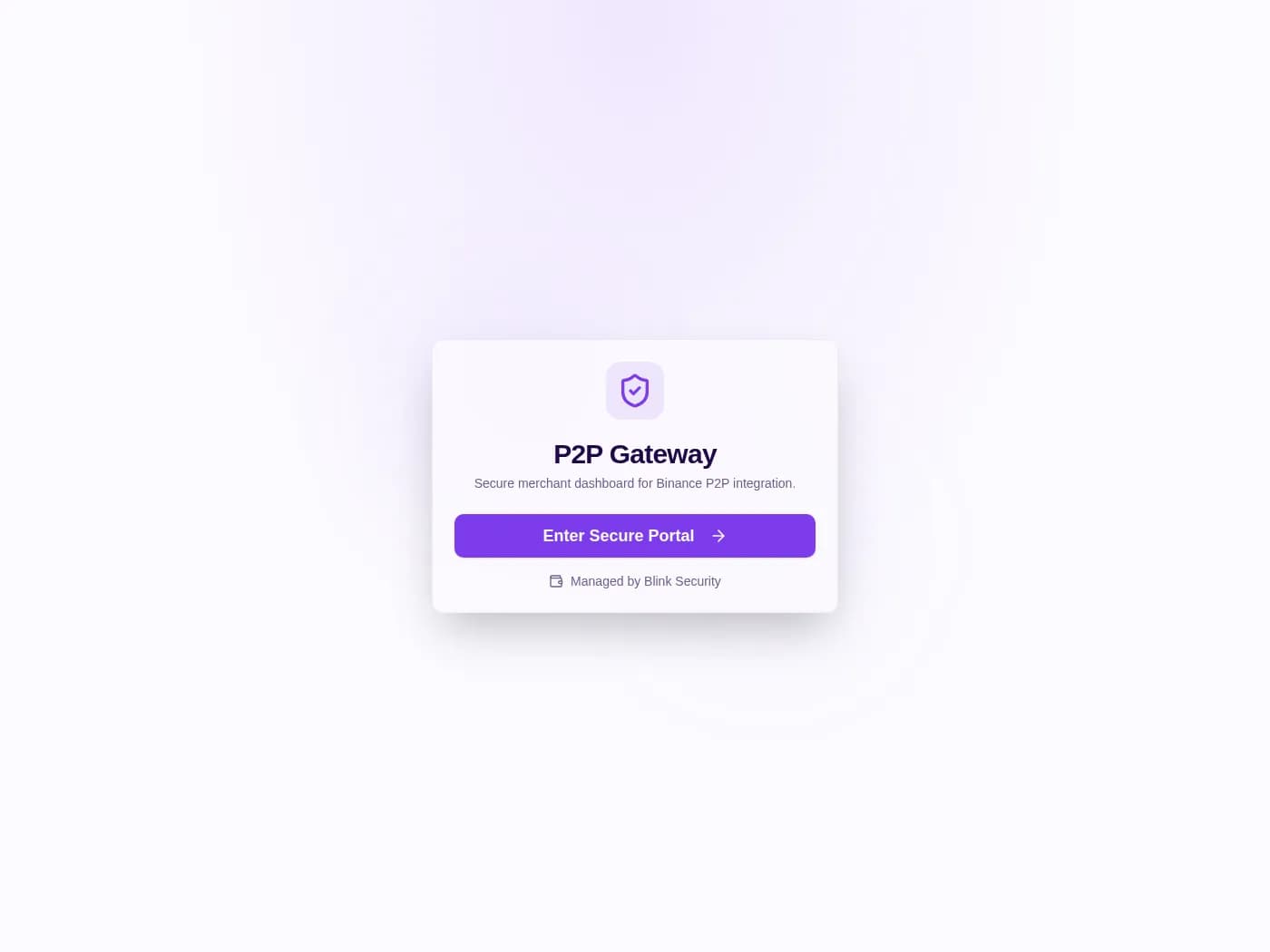 Binance P2P Gateway