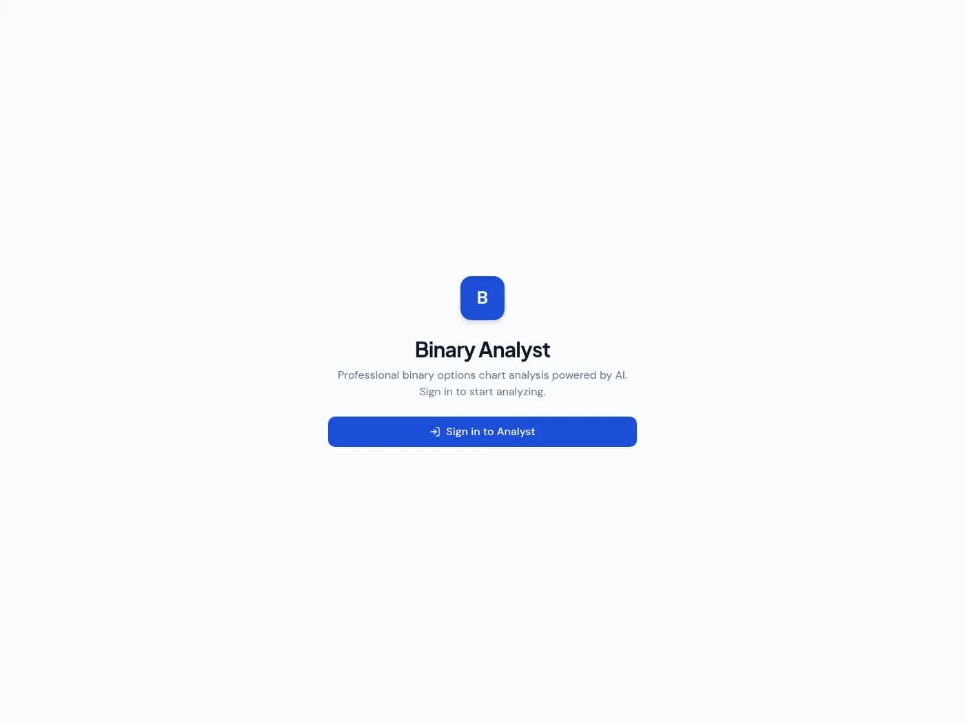 Binary Chart Analyst AI