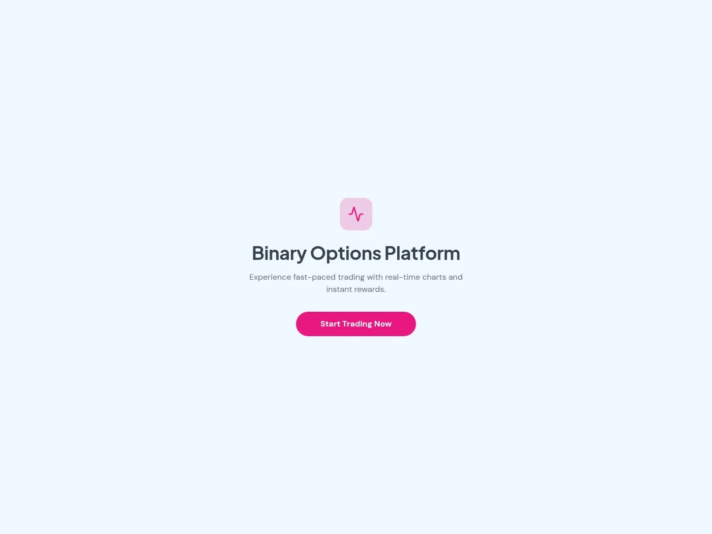 Binary Options Platform