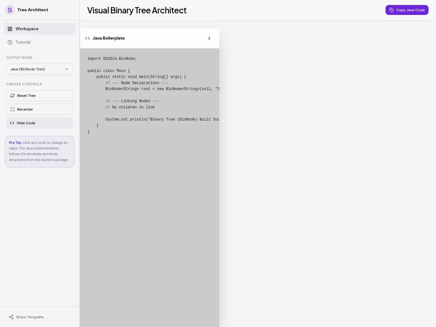 Binary Tree Builder